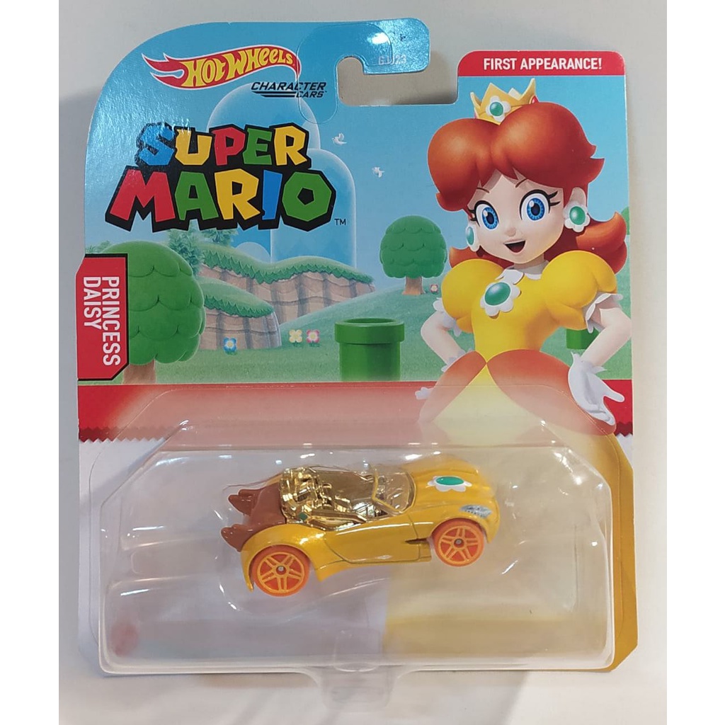 Hot Wheels Character Cars Princess Daisy - raro | Shopee Brasil