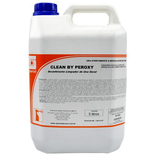 Clean by Peroxy - DESINFETANTE DE USO GERAL 5 Litros - Spartan | Shopee ...