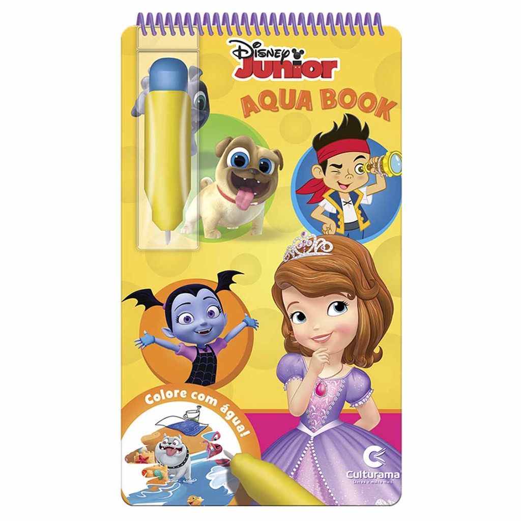 Aqua Book Disney Junior - Livro Colorir Com Água | Shopee Brasil