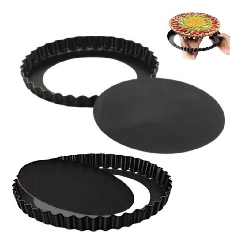 Forma para torta com fundo removível 24cmx5cm | Shopee Brasil