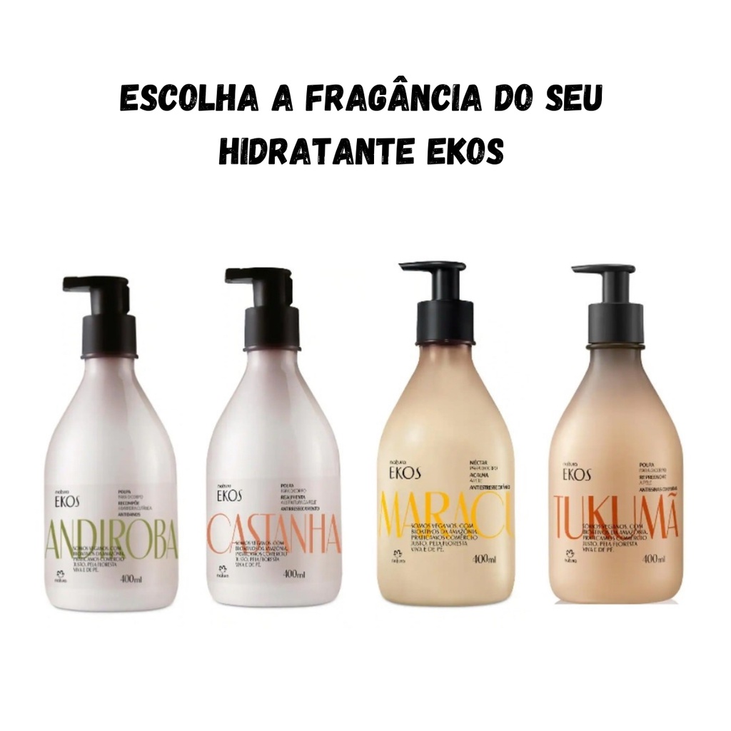 Hidratante Corporal Natura Ekos 400ml- Fragância a escolher | Shopee Brasil
