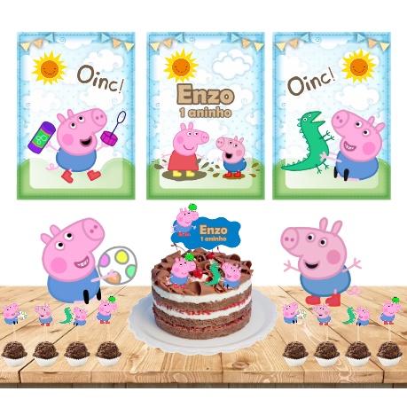 Kit Festa George Pig | Shopee Brasil