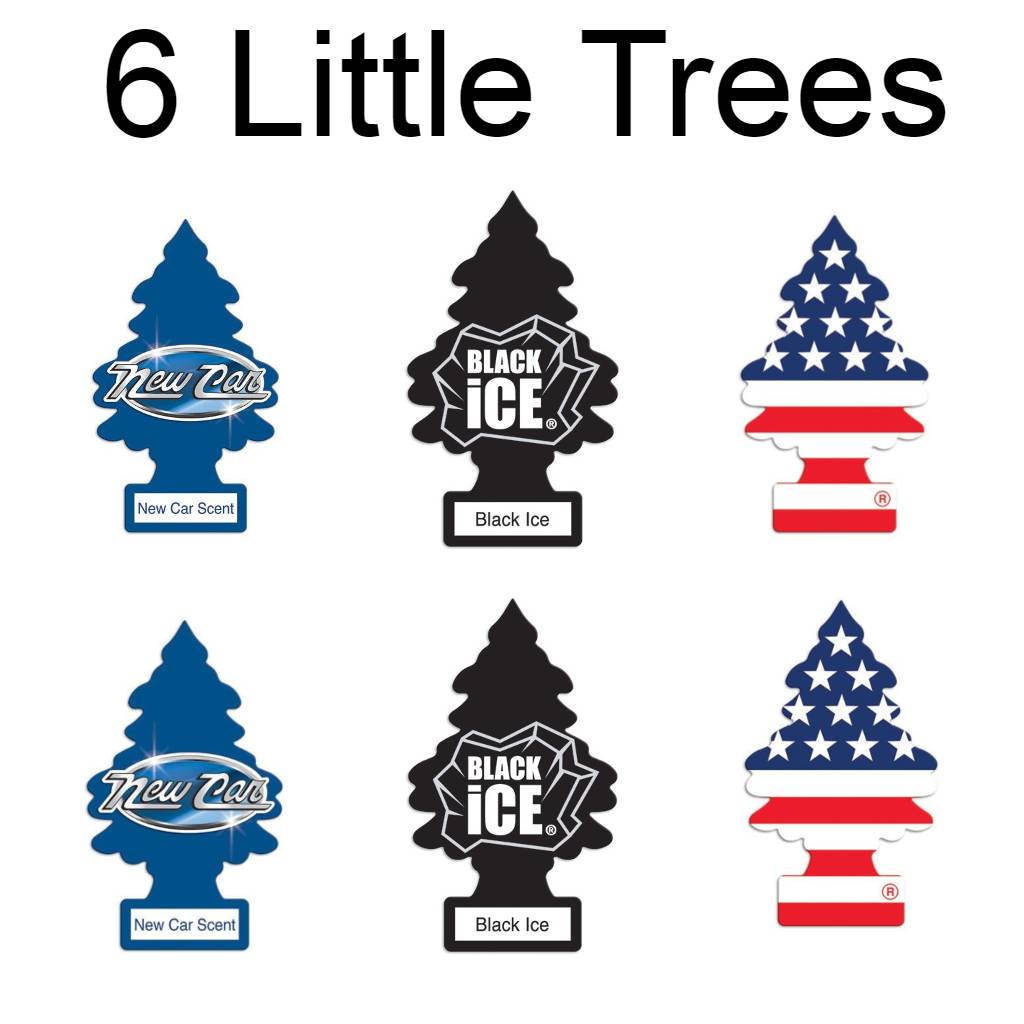 Kit 6 Little Trees Vanilla pride - Black ice - New car | Shopee Brasil