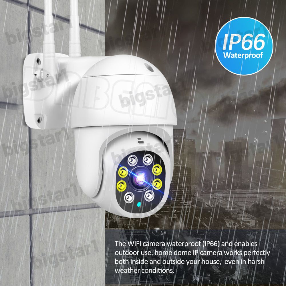 Câmera IP PTZ Impermeável Com Visão Noturna Colorida Rastreamento ...