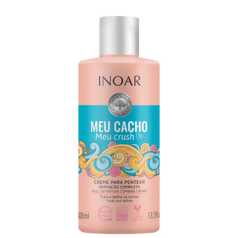 Inoar Creme de Pentear Inoar Meu Cacho Meu Crush - 400ml | Shopee Brasil