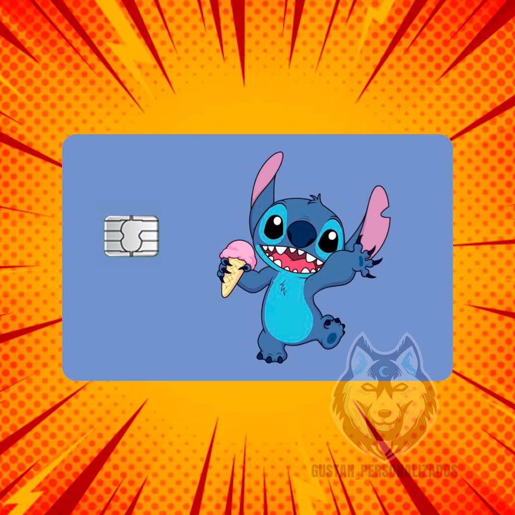 Adesivo para Cartão de Crédito e Débito, Skin com o tema lilith stitch ...