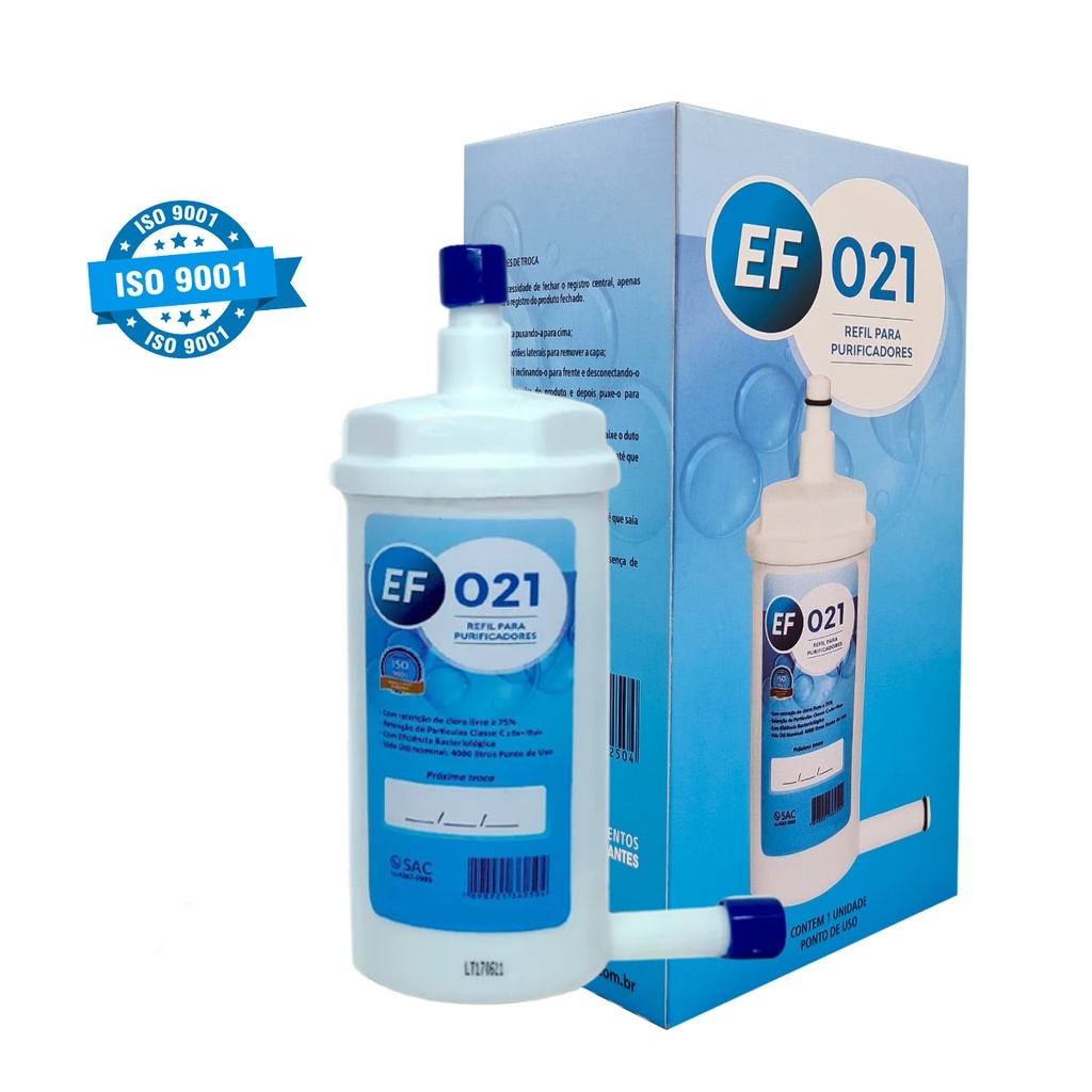 Filtro Refil EF021 Purificador Água Giovale Lorenzetti Compatível | Shopee Brasil