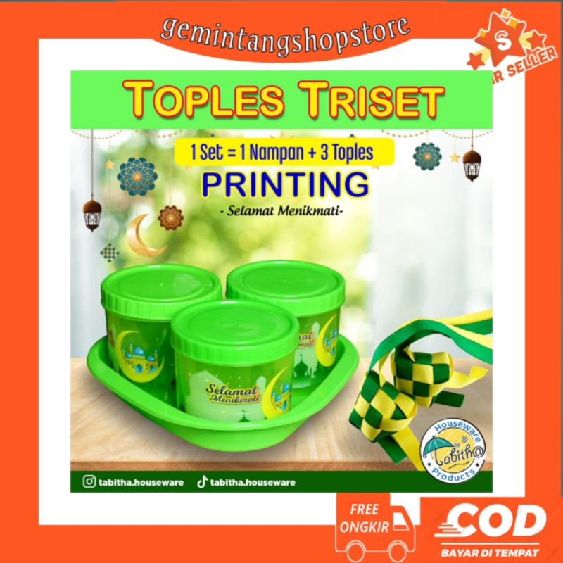 Conjunto 4 Em 1 De Bandeja Triangular Eid Edition Tabitha Lunar Moslem ...