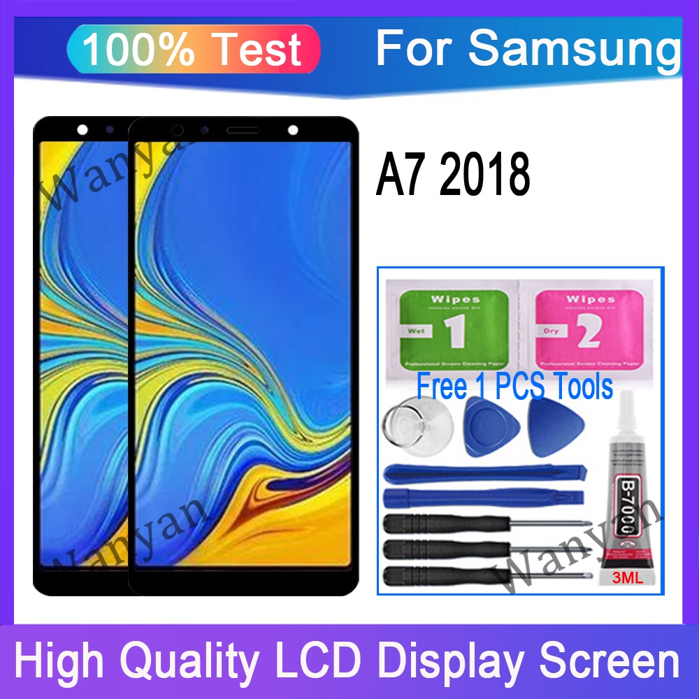 Digitalizador Original Samsung Galaxy A7 2018 A750 Com Tela LCD Touch Screen Substituto De ...