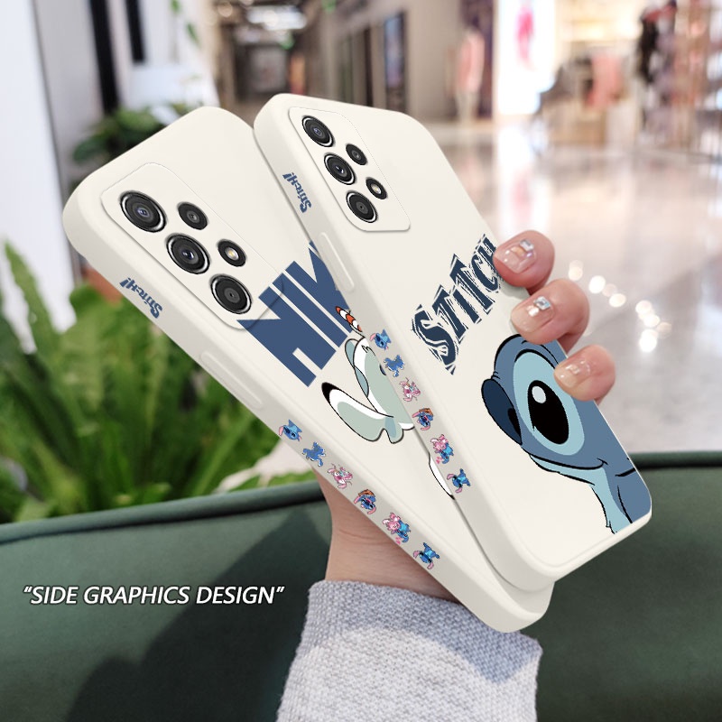 Capa De Telefone Blue Doodle Para Samsung Galaxy A54 A34 A24 A14 A04 A04S A04E 4G 5G Silicone ...