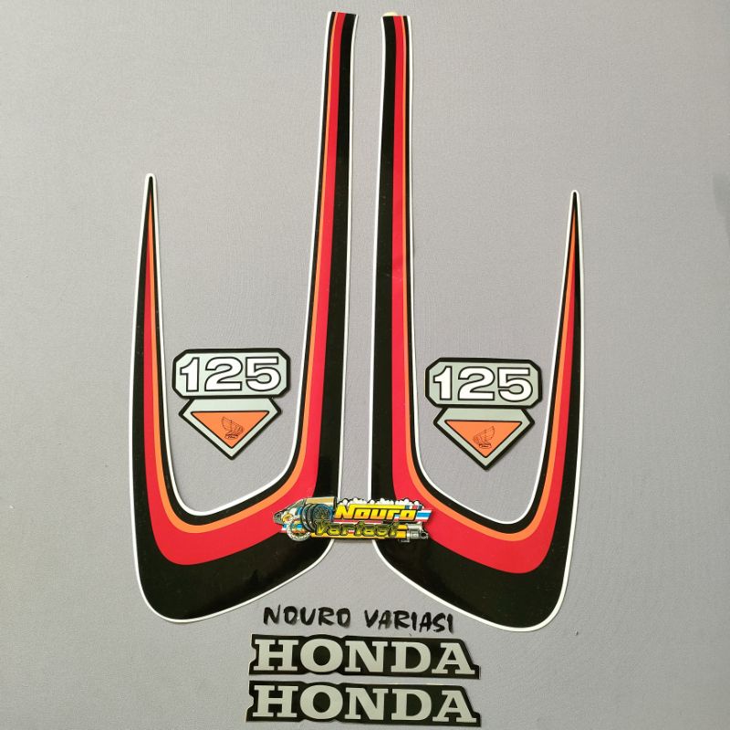 MERAH Qualidade Velha Escola Vermelha honda cb125 CB 125 striping ...