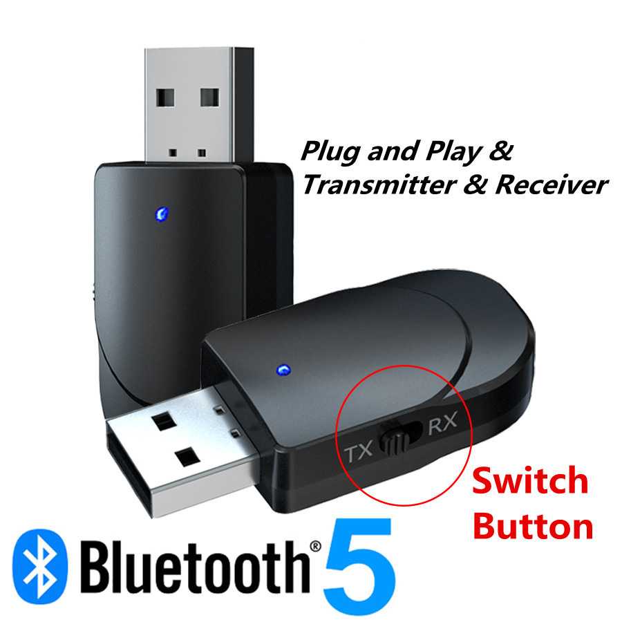 VIKEFON 2 Em 1 Transmissor E Receptor De Áudio USB Bluetooth 5.0-KN330 ...