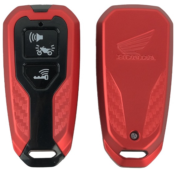 MERAH Bem-Vindo Smart Key Remote Cover Chave De Boas Vindas Honda PCX ...