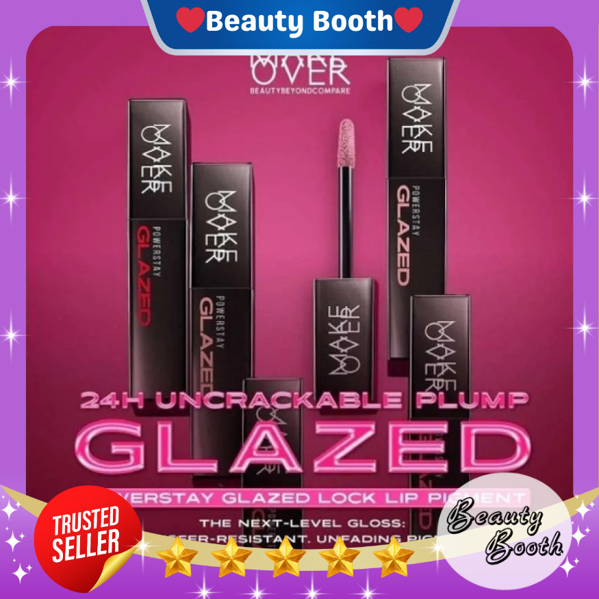 Make OVER Powerstay Glazed lock Pigmento Labial 3gr | Lábios Com Brilho ...