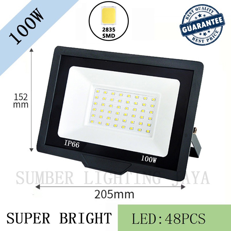 Holofote LED 100W/Luz De Disparo OUTDOOR | Shopee Brasil