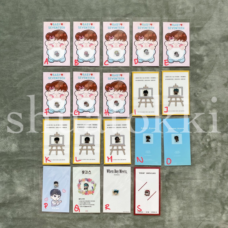 Dezessete SCOUPS EMW STICKER JOSHUA JUN HOSHI WONWOO MINGYU DK ...