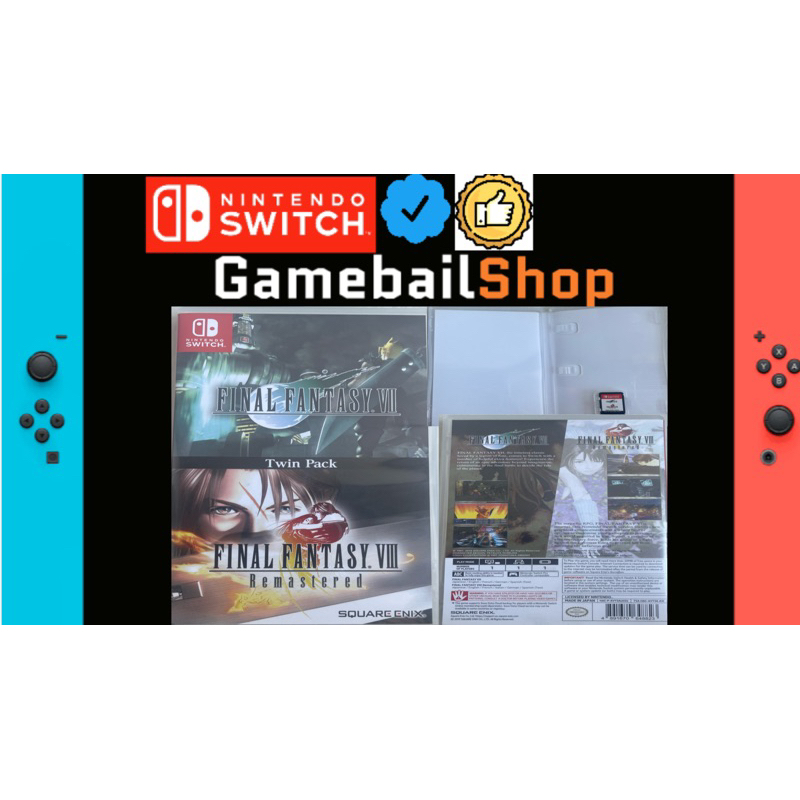 Nintendo Switch Game-Pacote Final De Fantasia Twin Pack VII VIII 7 8 ...