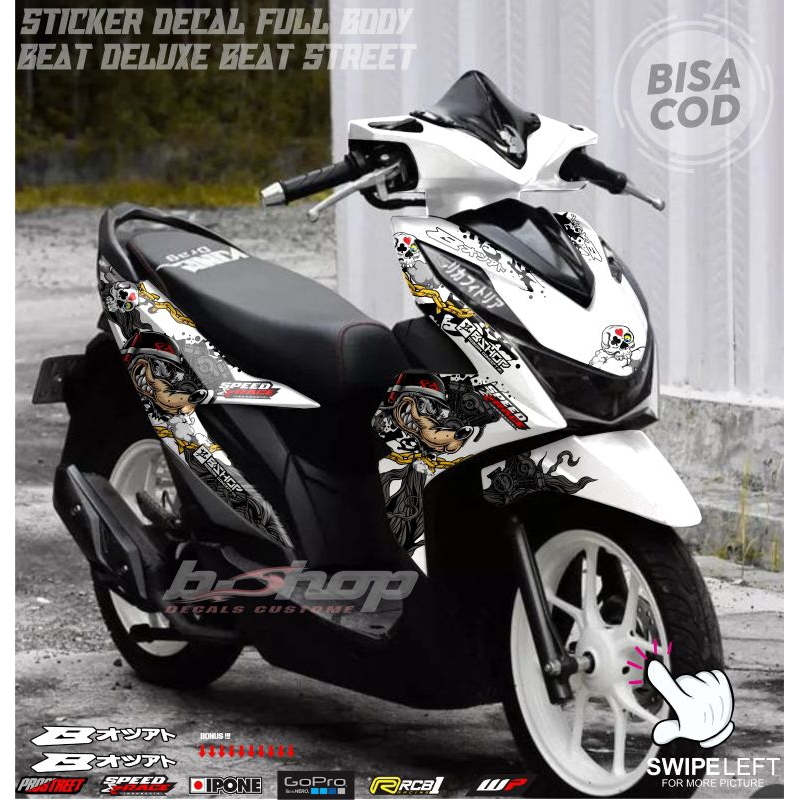 Autocolante De Corpo Inteiro Honda Beat delux street Motivo Gráfico De ...