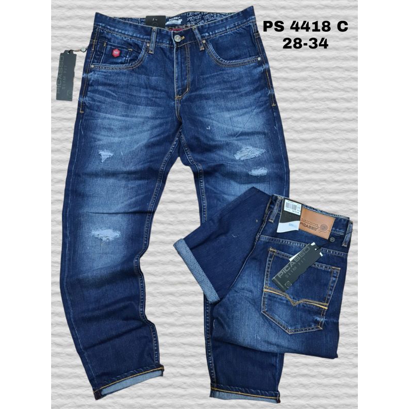 PICASSO LONG JEANS Longo SLIMFIT | ORIGINAL | Shopee Brasil