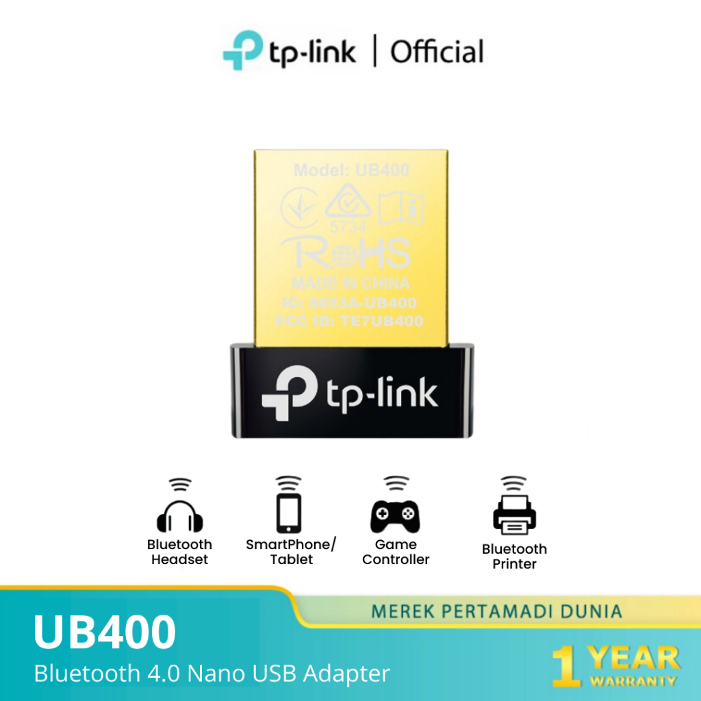 TP-LINK UB400 BLUETOOTH 4.0 NANO USB Adaptador Para Dongle UB400 Notebook De Mesa | Shopee Brasil