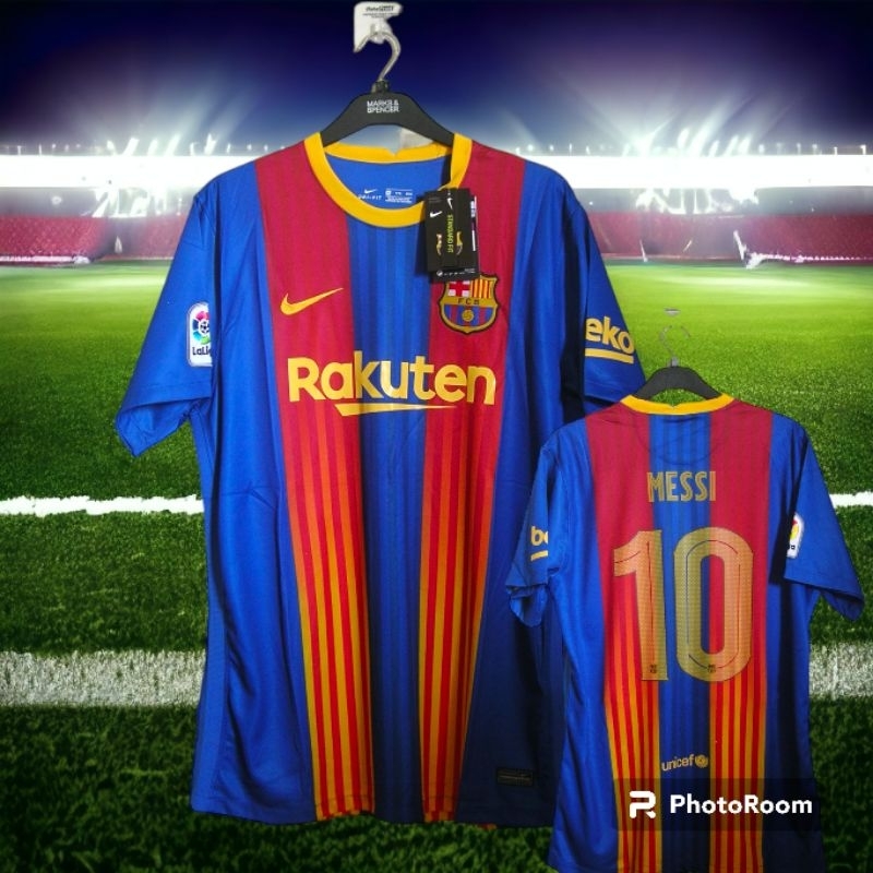 Jersey Grande Tamanho Bola Retro GO FCB 2020 2021 Messi10 | Shopee Brasil