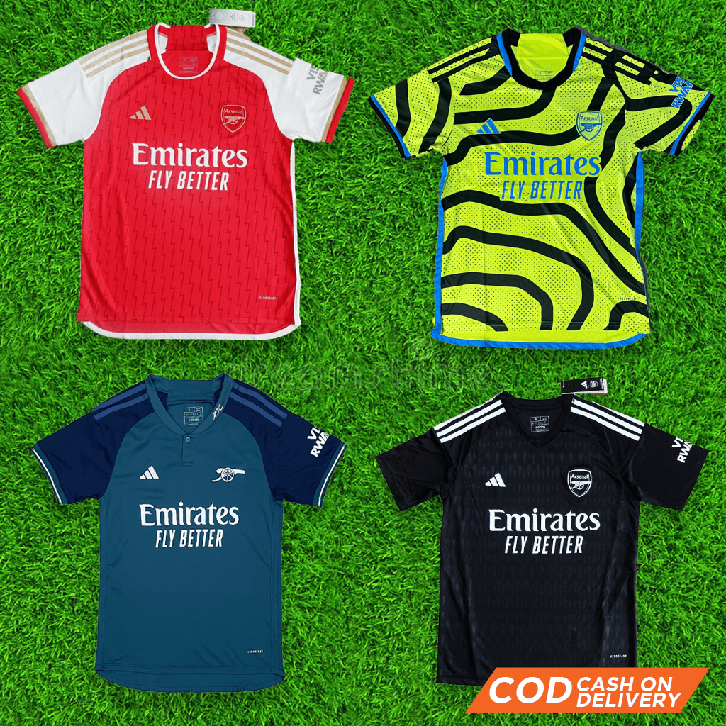 ARSENAL HOME AWAY Futebol JERSEY 3RD 2023/2024 GO | Shopee Brasil