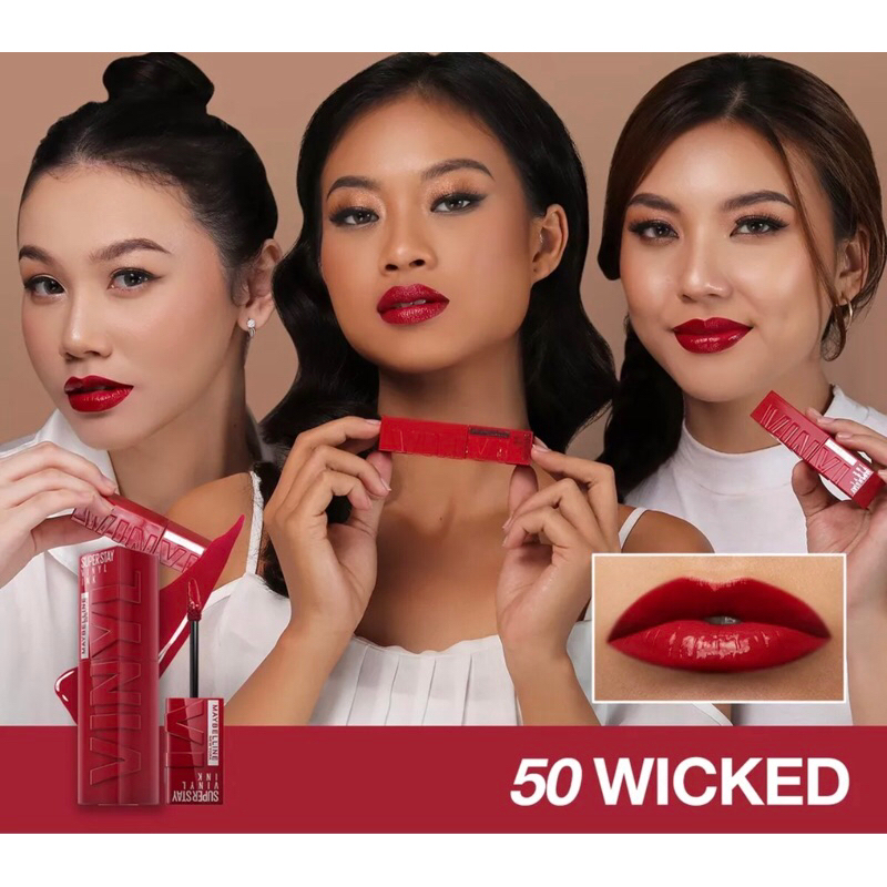 Maybelline SUPERSTAY VINYL INK 50 WICKED | Shopee Brasil