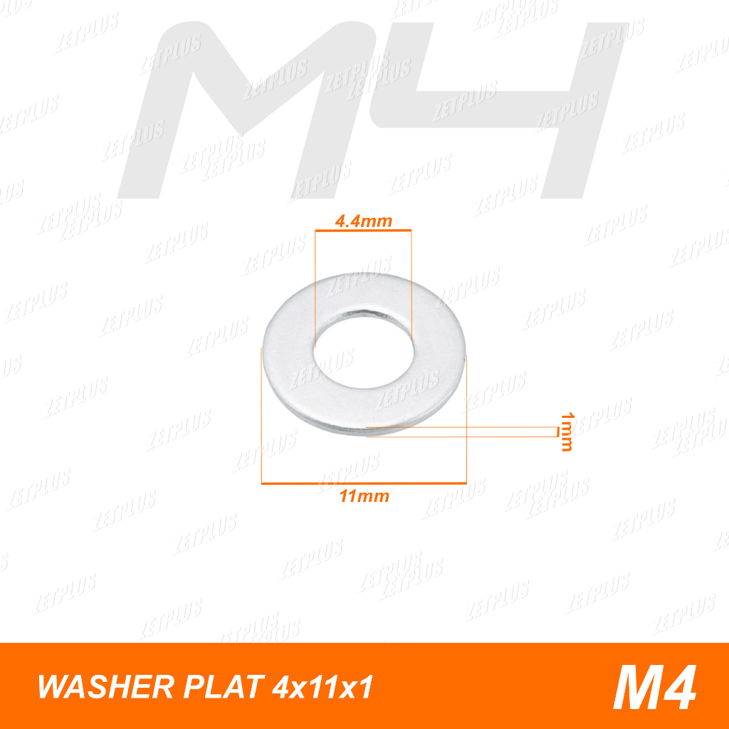 Placa De Anel M4 STD UNIVERSAL/flat 4mm | Shopee Brasil