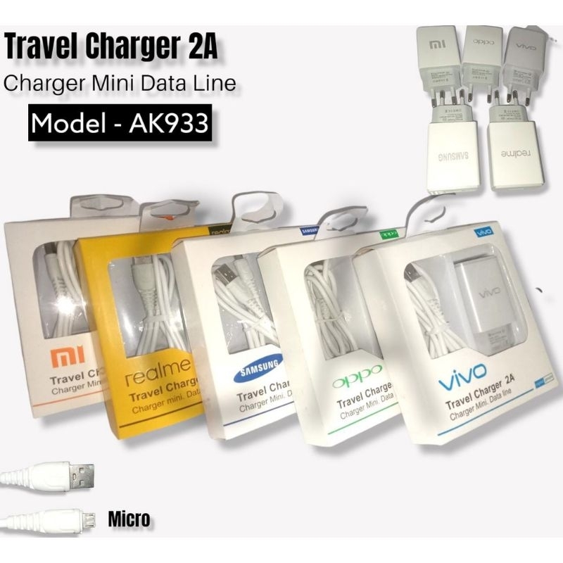 Novo Carregador TC Marca Ak933 2.0A Micro & Tipo c | Embalagem De ...