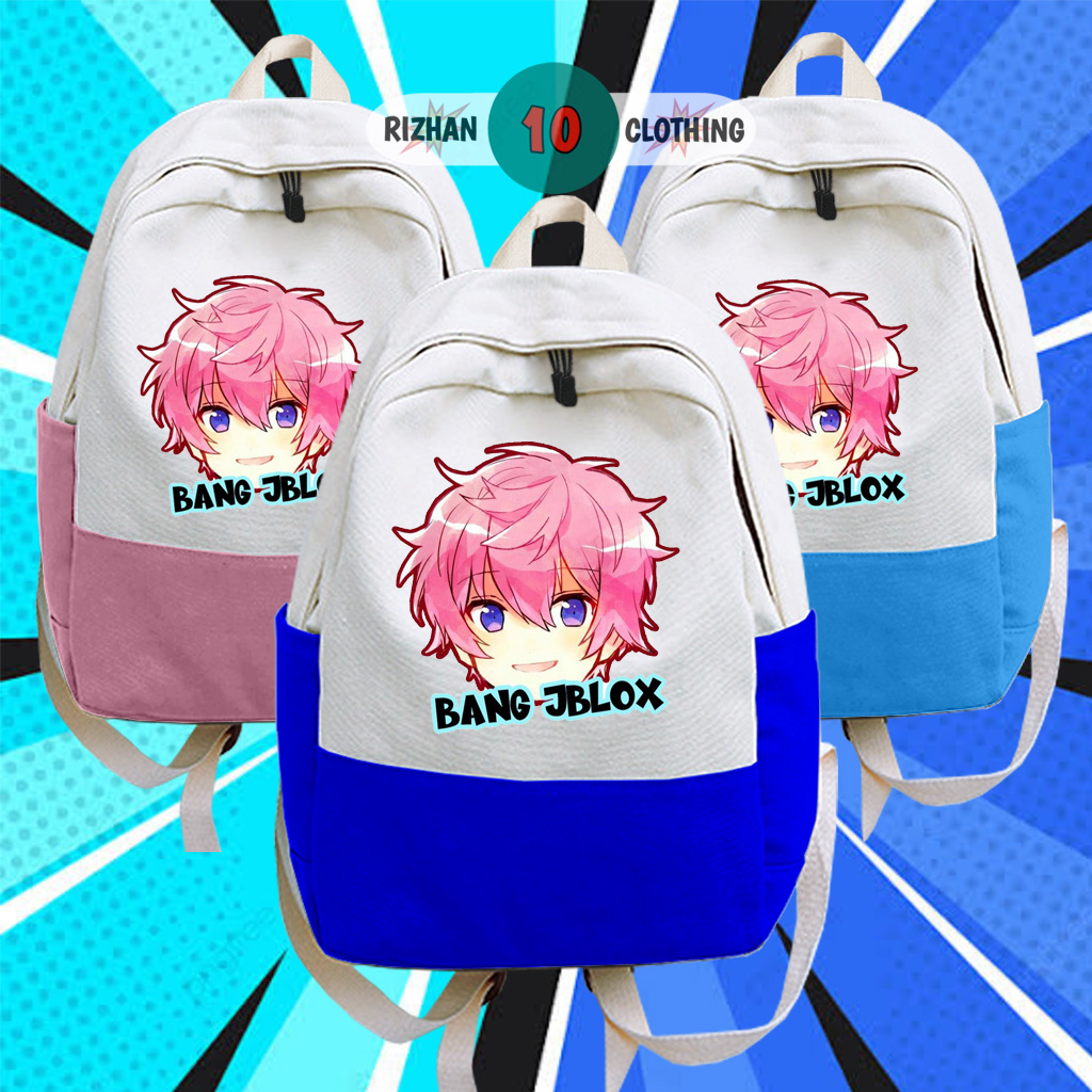 Mochila Escolar Infantil Unisex Bang Jblox Atun Roblox Youtuber Nome ...