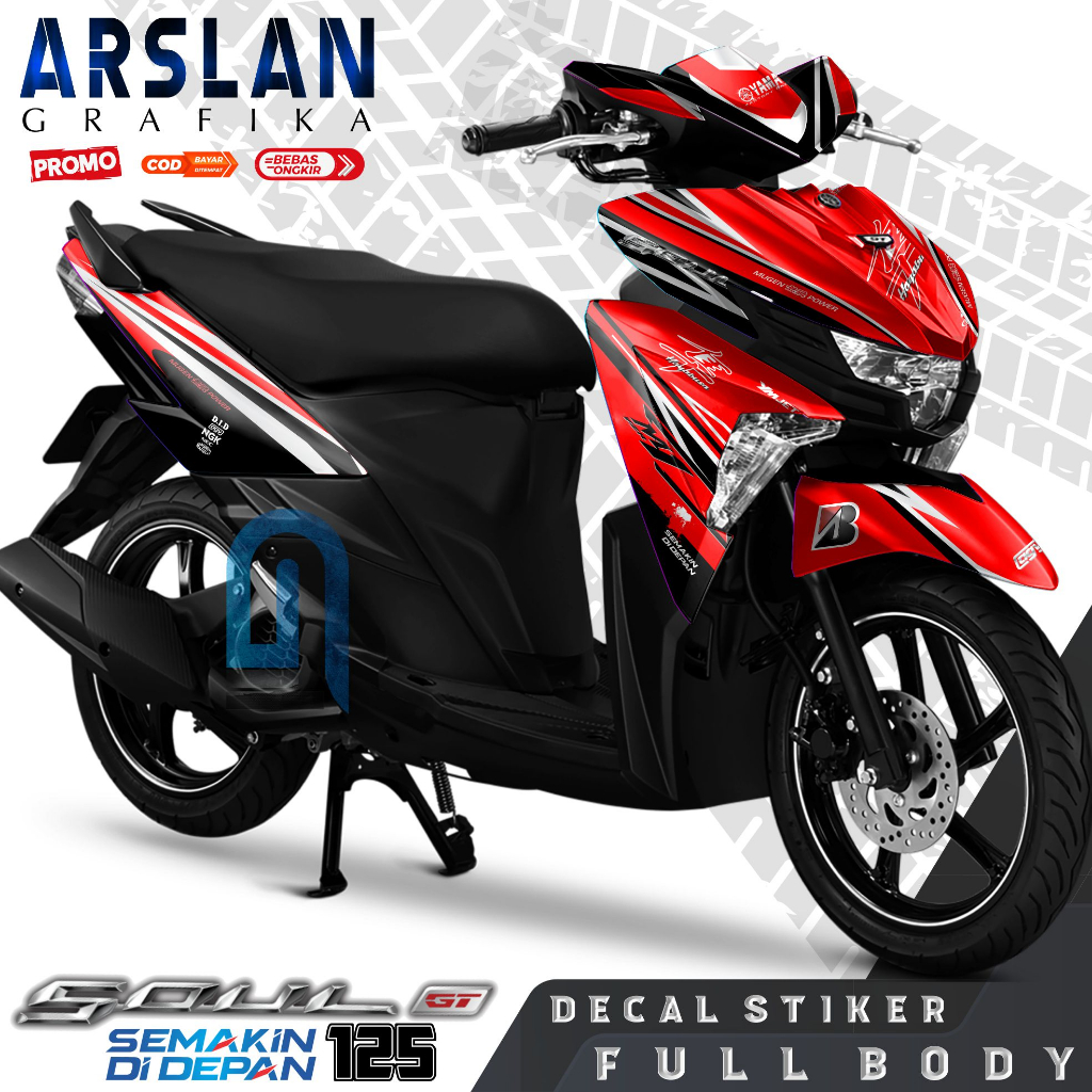 Soul GT 125 Decalque De Corpo Inteiro Adesivo Variações De/Design ...