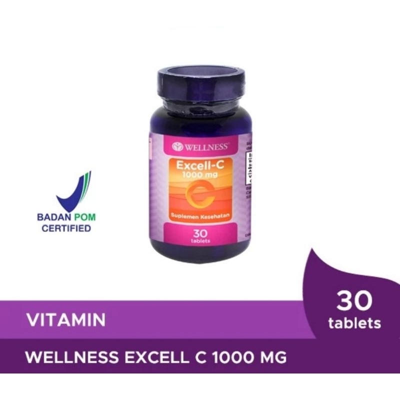 Bem-Estar Excel C 1000mg 30 Comprimidos De Vitamina | Shopee Brasil