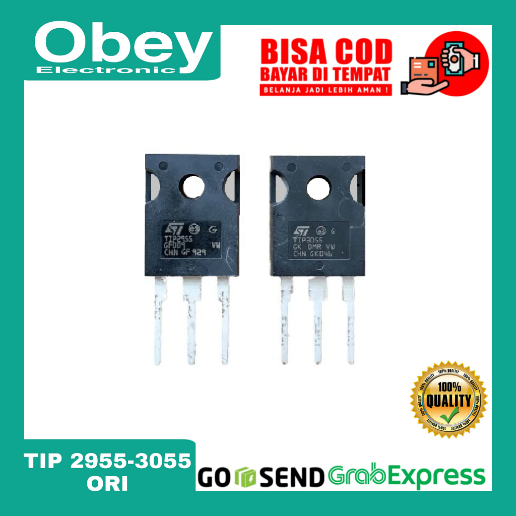 TRANSISTOR TR TIP2955 TIP3055 ORIGINAL | Shopee Brasil