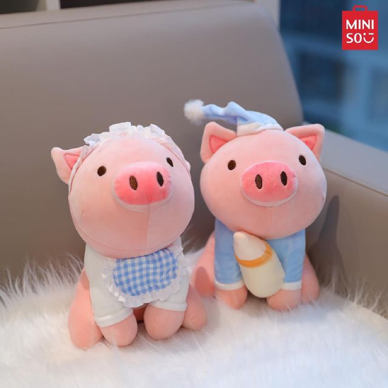Bonito Miniso Pig Series Brinquedo De Pelúcia Boneca De Porco Macio ...