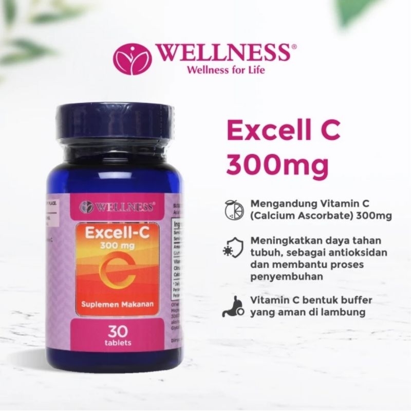Bem-Estar Excel C 300mg 30 Comprimidos De Vitamina | Shopee Brasil