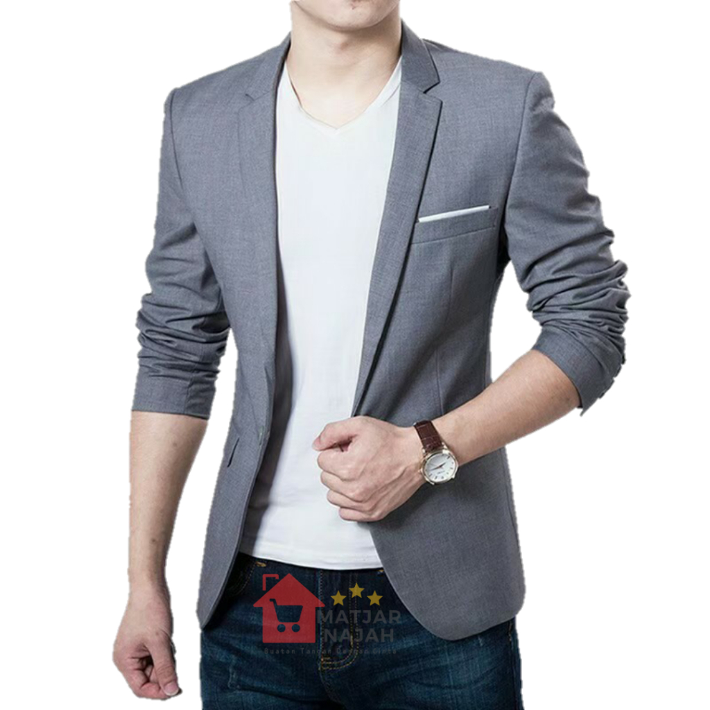 Jaqueta Masculina Abu Woll List White Matjar Najah-Blazer Masculino Com ...