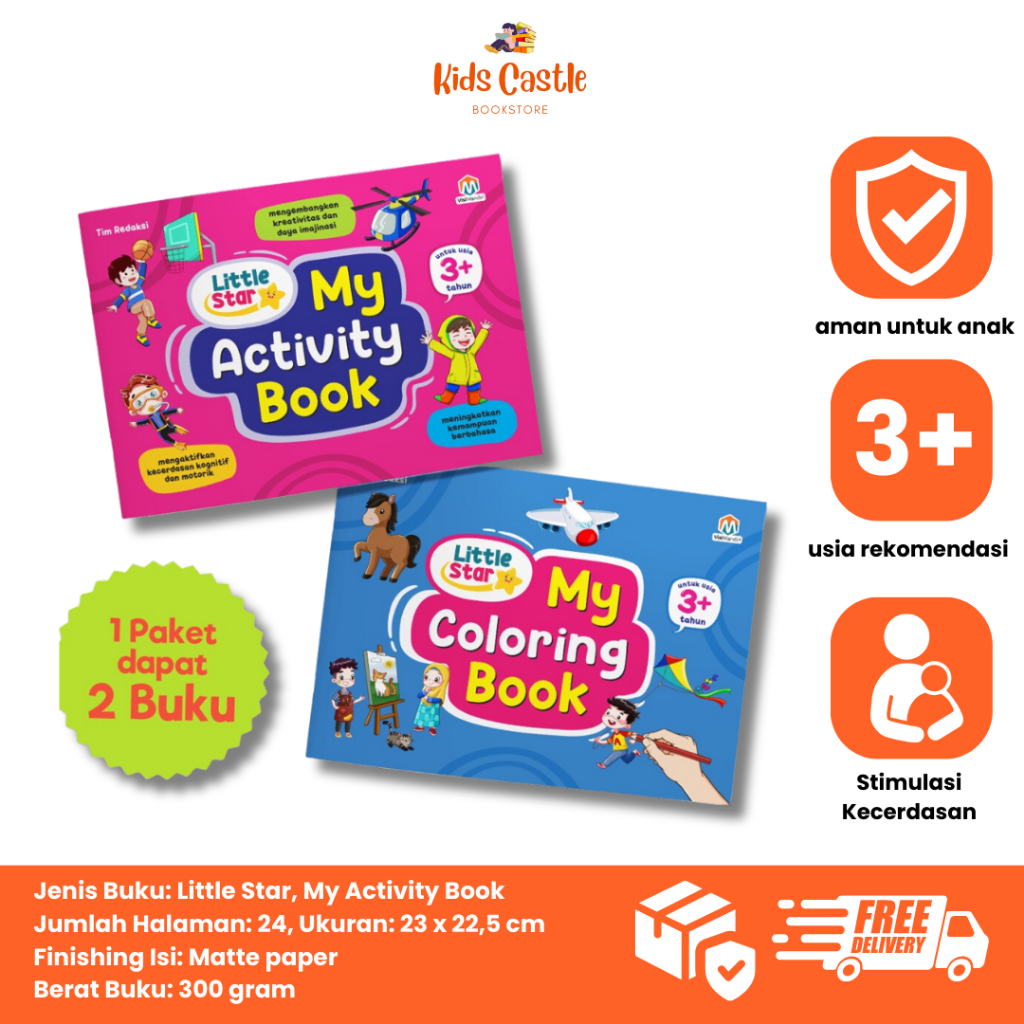 Ziyadbooks-Livro De Atividades Para Crianças Colorir-LITTLE STAR MY ...