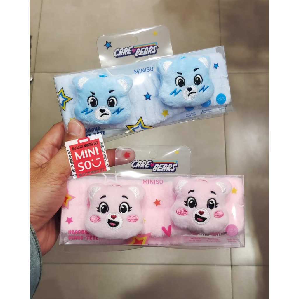 Coleção Miniso Headband CARE BEARS (22x6cm) Azul/Rosa | Shopee Brasil