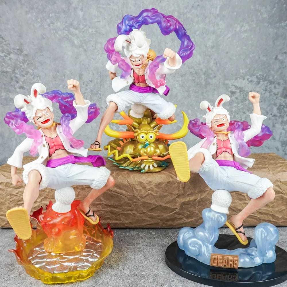 Luffy Gear 5 Action Figure One Piece Fire Dragon Anime Coleção ...
