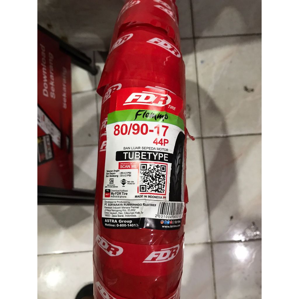 Pneu Externo 80/90-17 FLEMO FDR TUBETYPE | Shopee Brasil