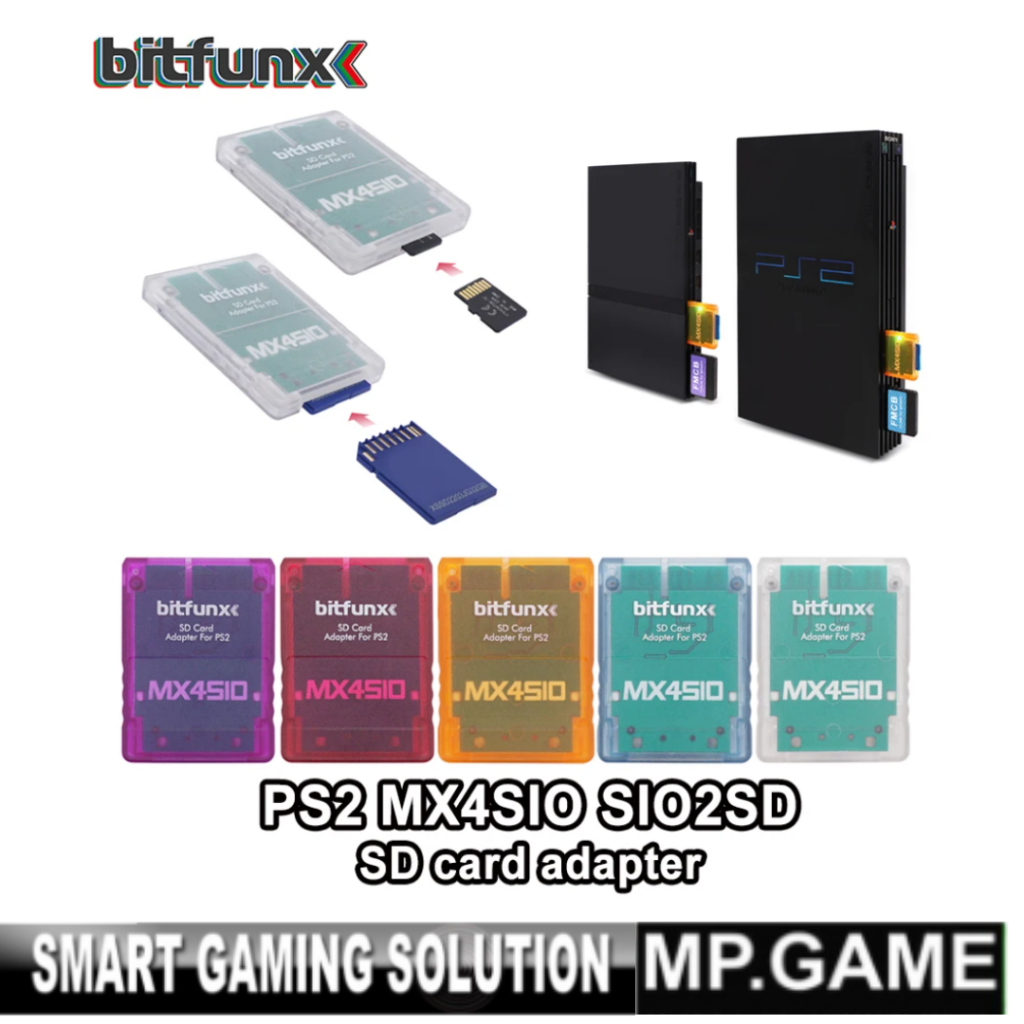 Adaptador Para Leitor BitFunx PS2 MX4SIO SIO2SD SD Card PS2 (Somente) | Shopee Brasil