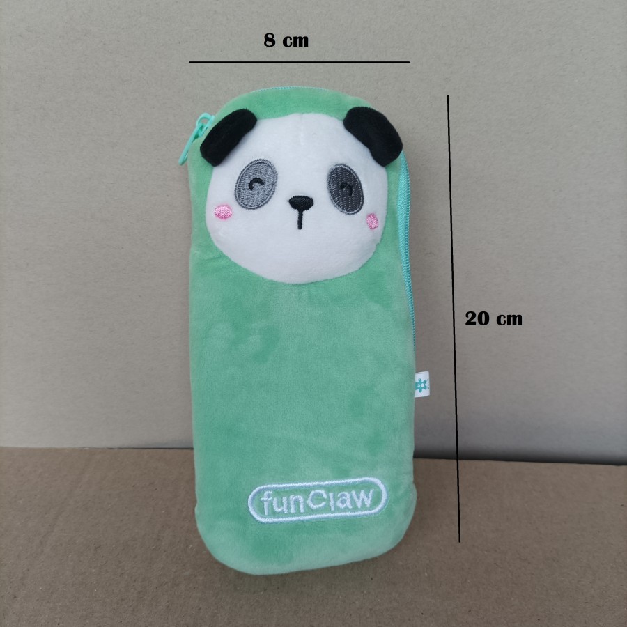 Carteira HIJAU Original Fun Claw Panda Doll Pencil Case-Como Nova-Verde ...