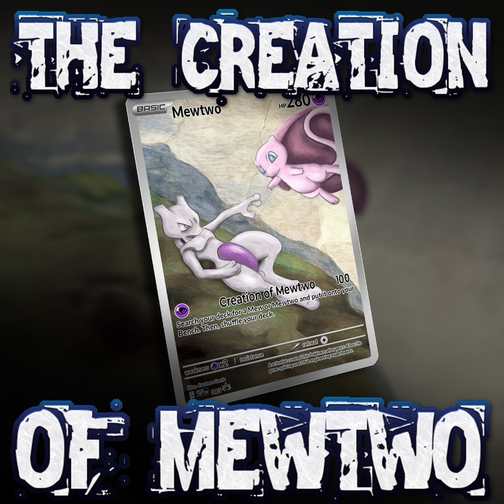 Cartão Pokemon TCG RAINBOW HOLOGRAM Especial A Criação De MEWTWO ...