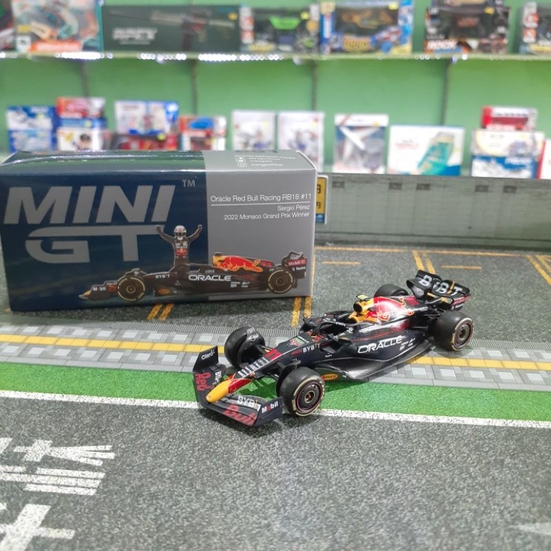 Red Bull Mini GT Oráculo De Corrida De Touro Vermelho RB18 Sergio perez ...