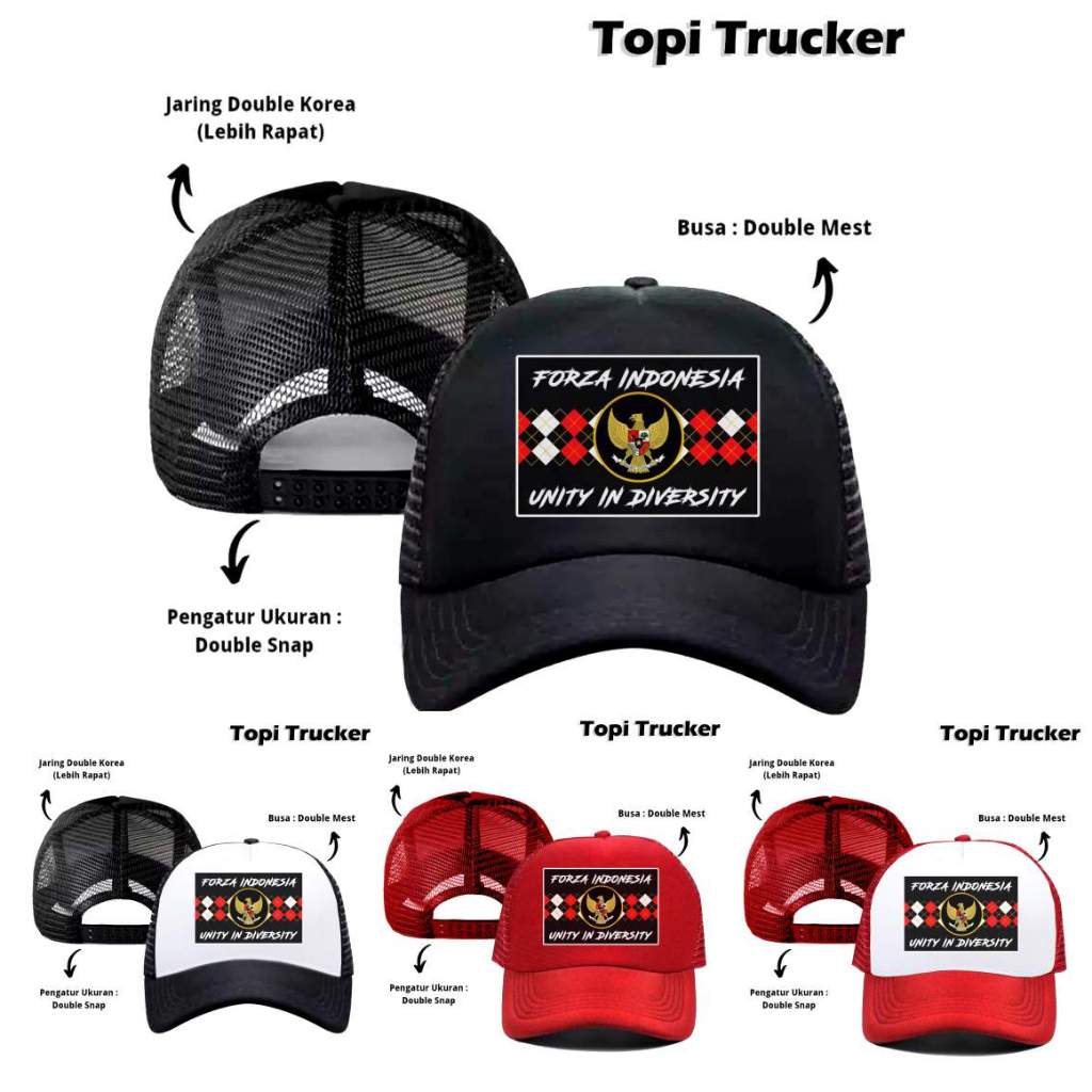 Caminhão Chapéu Forza Indonésia Unidade Em Diversidade Rede Garuda ...