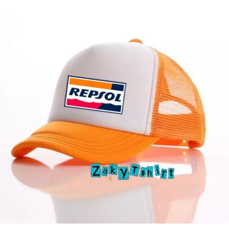 Chapéus Masculinos/De Rede Truvker/Hat.s Logo Repsol | Shopee Brasil