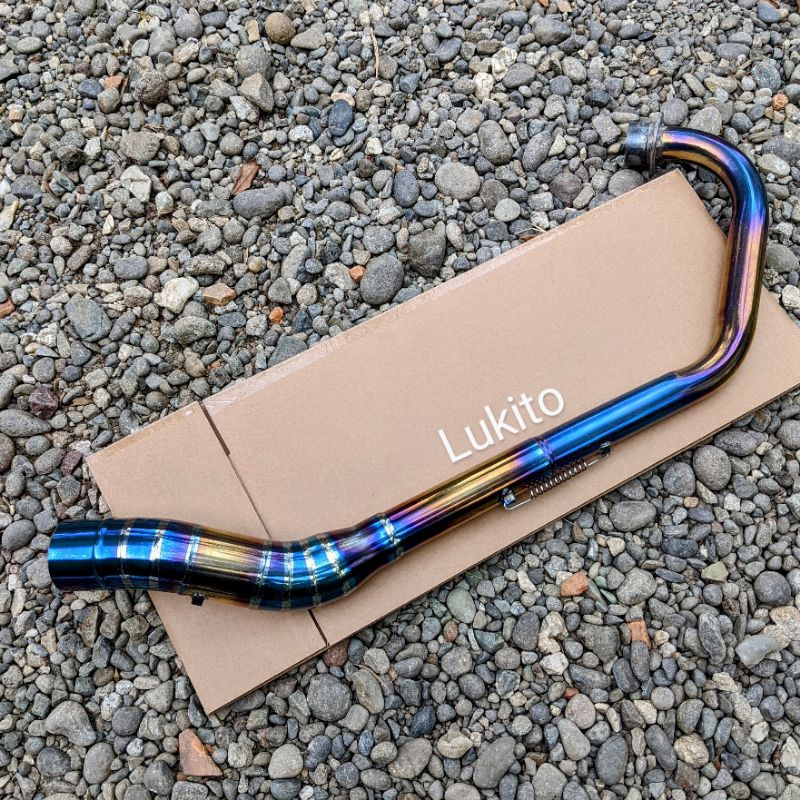Tubo De Escape De Cotovelo Grande Azul 51mm Para Tmx 125 155 Rússiai tc ...