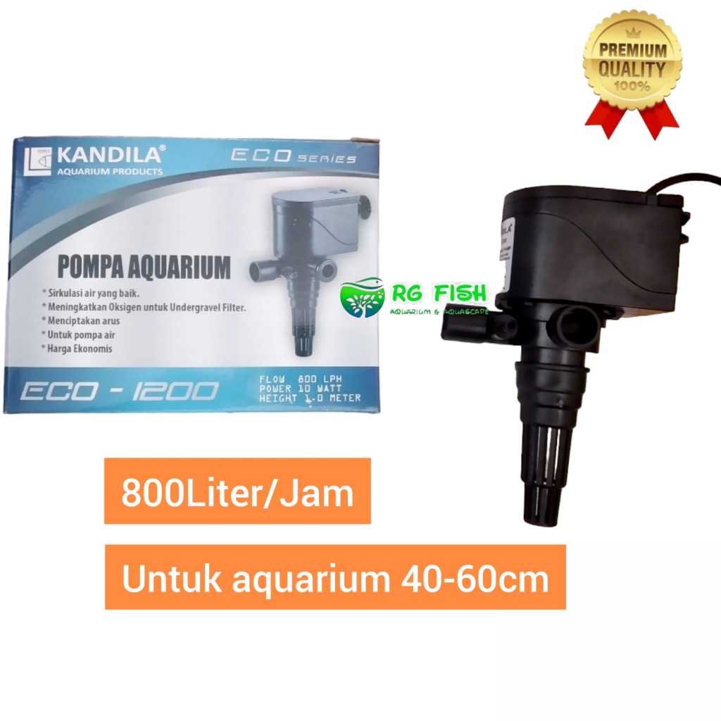 Bomba Submersível Para Aquário Kandila eco 1200 Rises 1 Metro | Shopee ...