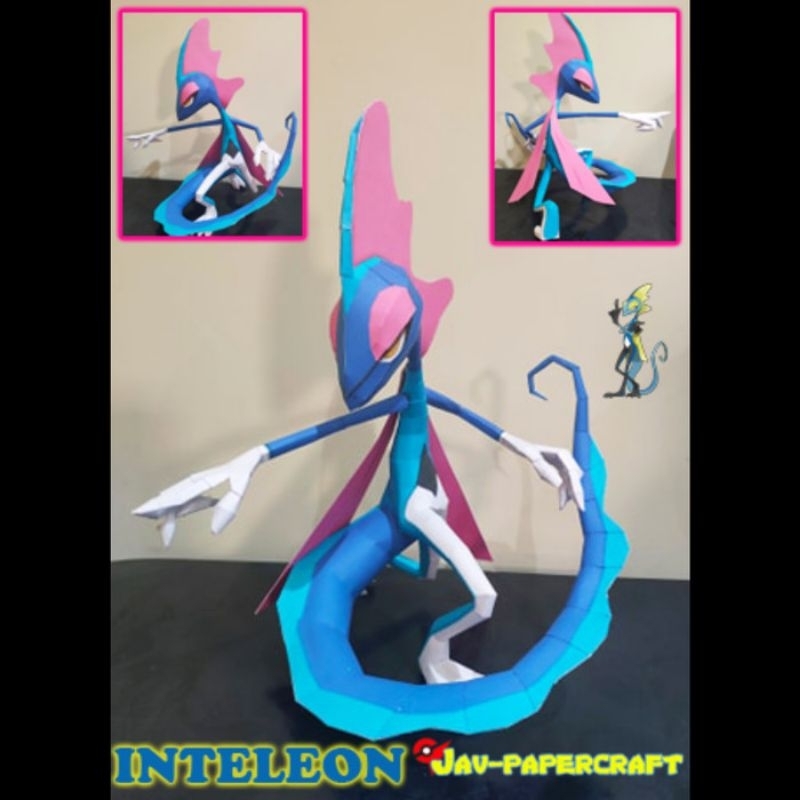 Pokemon Inteleon Papercraft | Shopee Brasil