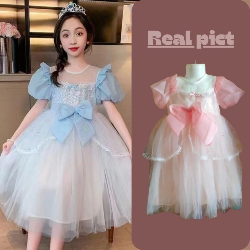 Vestidos Para Meninas 4 5 6 7 Anos De Idade Elsa Princess Luxury ...
